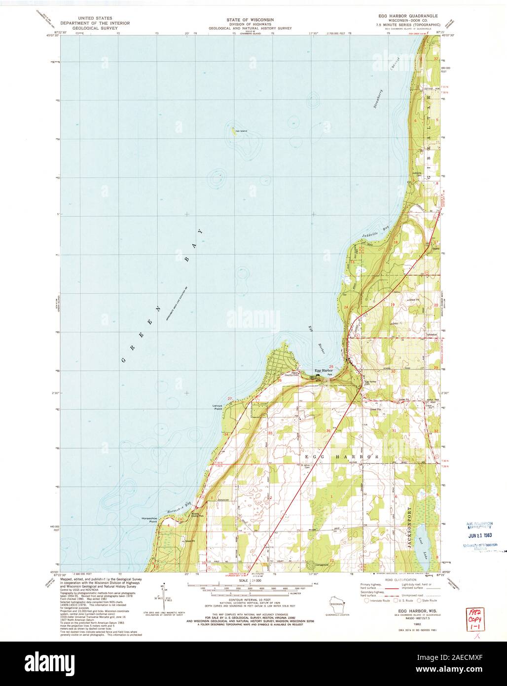 Map of egg harbor hi-res stock photography and images - Alamy