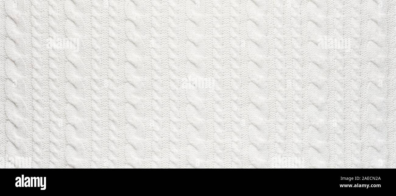 White Knit Fabric Background. Wool Sweater Texture Close Up Stock Photo ...