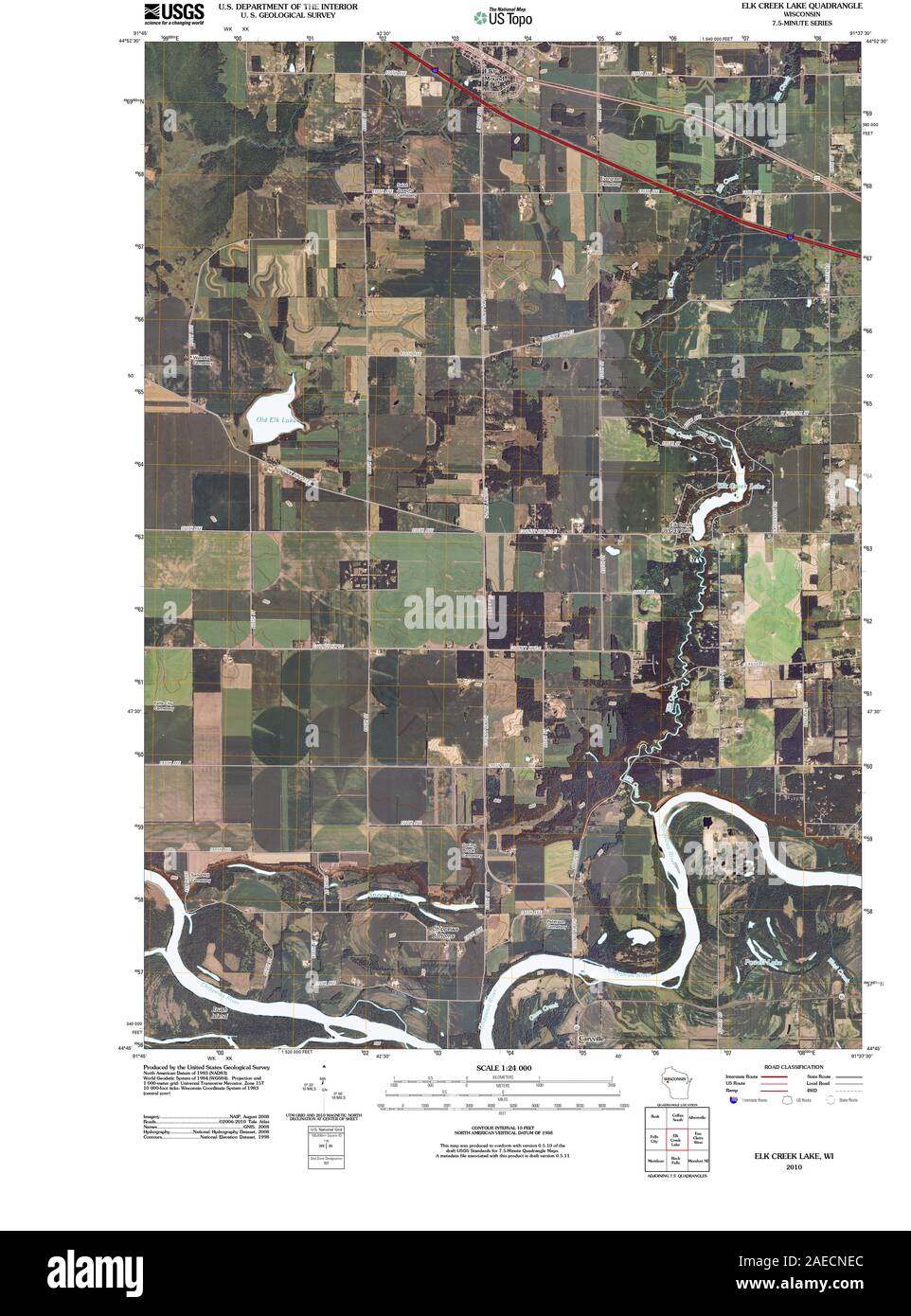 Map of elk lake hi-res stock photography and images - Alamy