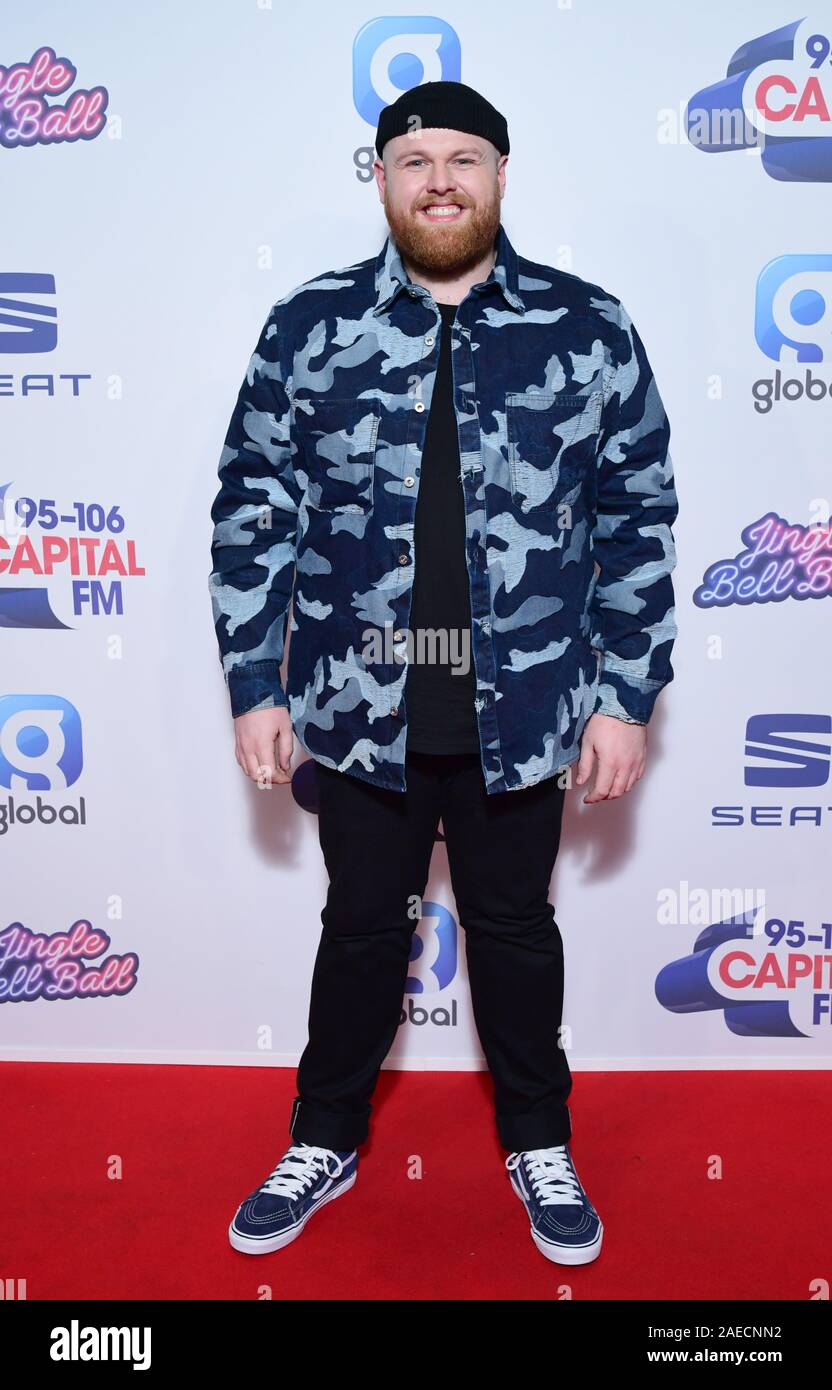 Tom Walker during the media run on day two of Capital's Jingle Bell ...