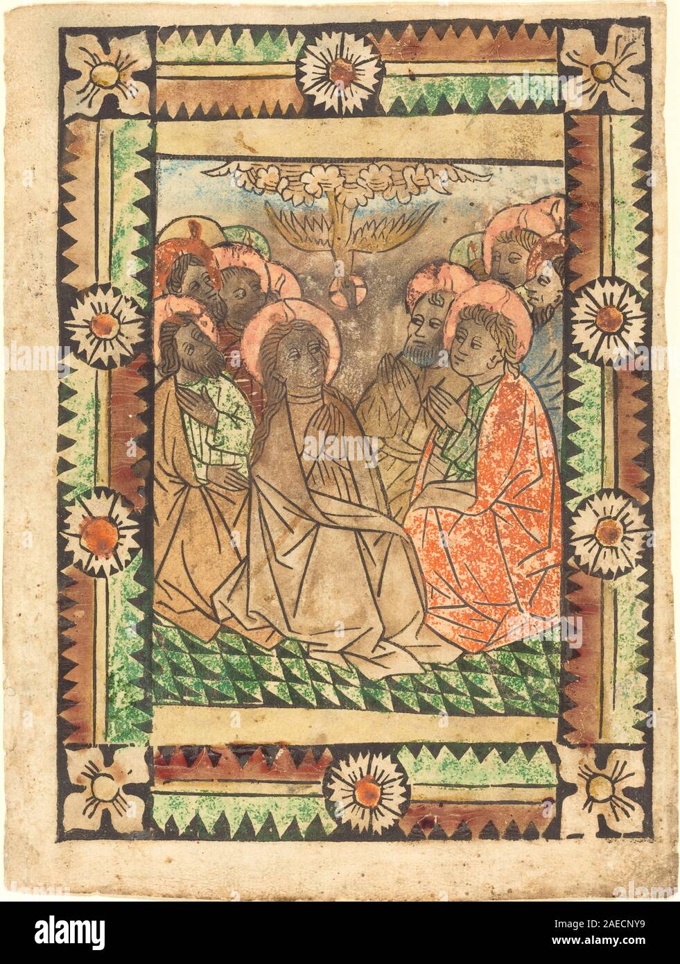 The Descent of the Holy Ghost; c. 1450 German 15th Century, The Descent ...