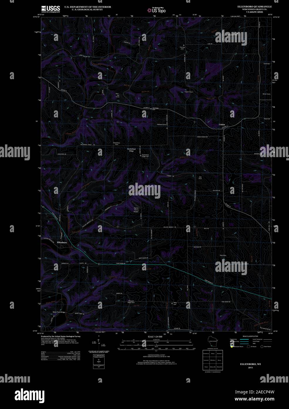 Map of ellenboro hi-res stock photography and images - Alamy