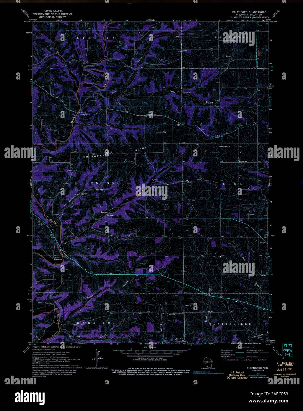 Map of ellenboro hi-res stock photography and images - Alamy