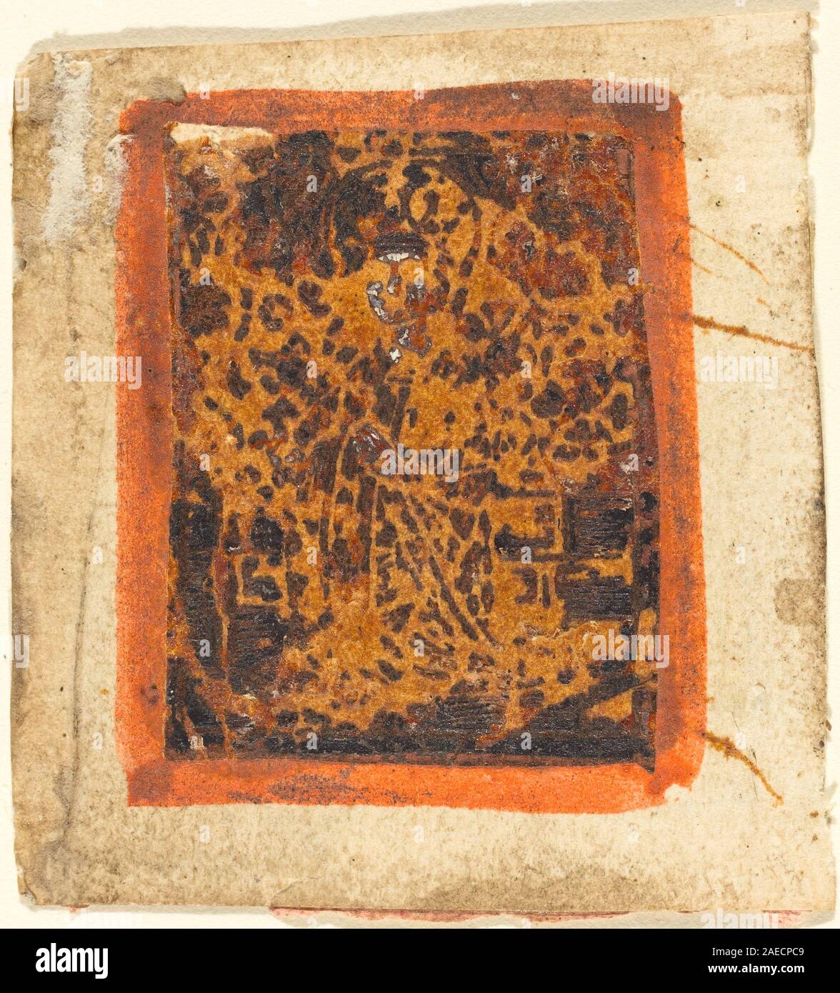 This circa 1480 German 15th-century painting depicts an unknown saint ...