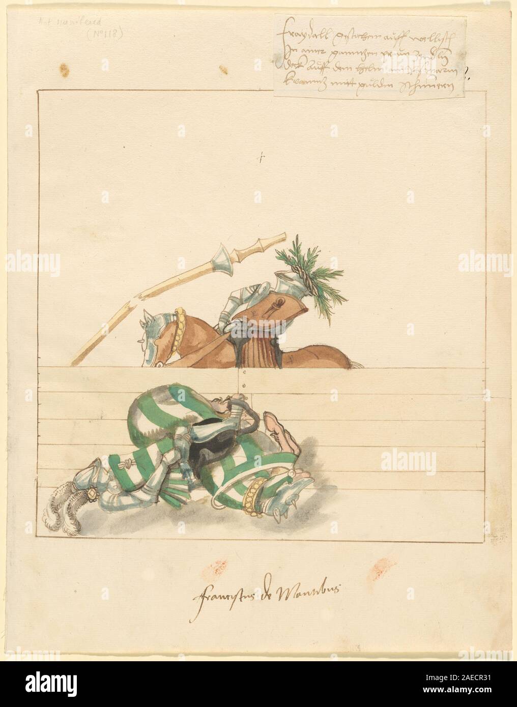 This German 16th-century manuscript, circa 1515, titled Freydal ...