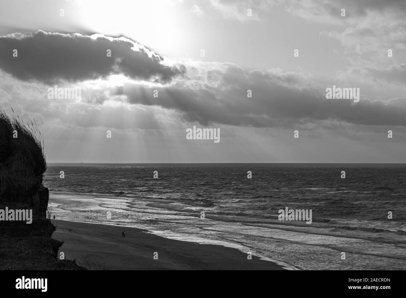 Sonnenuntergang landschaft Black and White Stock Photos & Images - Alamy