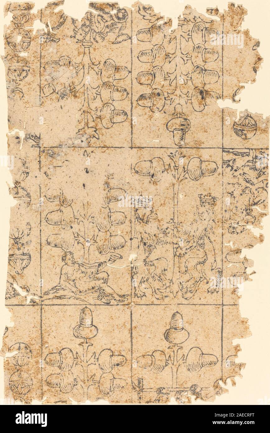 A 16th-century German playing card, typically printed on paper with ...