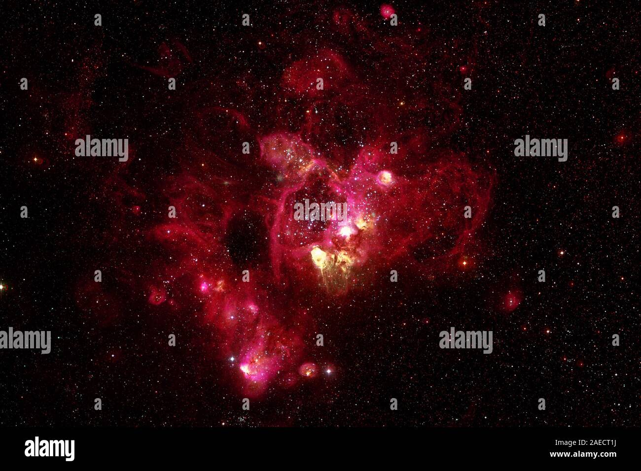Cluster of stars in deep space. Milky way galaxy. Elements of this ...