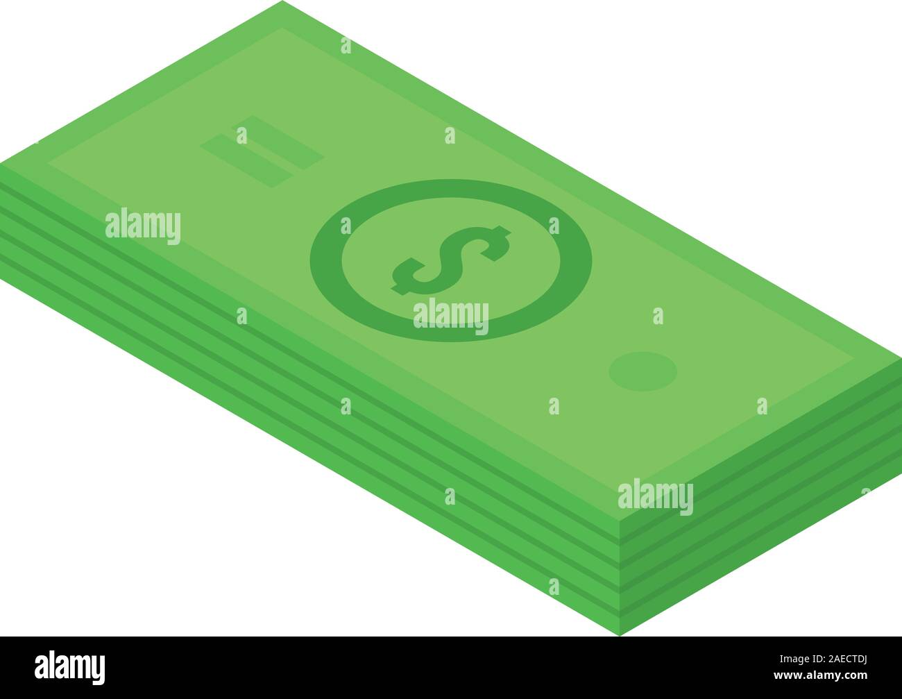 Green dollar pack icon, isometric style Stock Vector Image & Art - Alamy