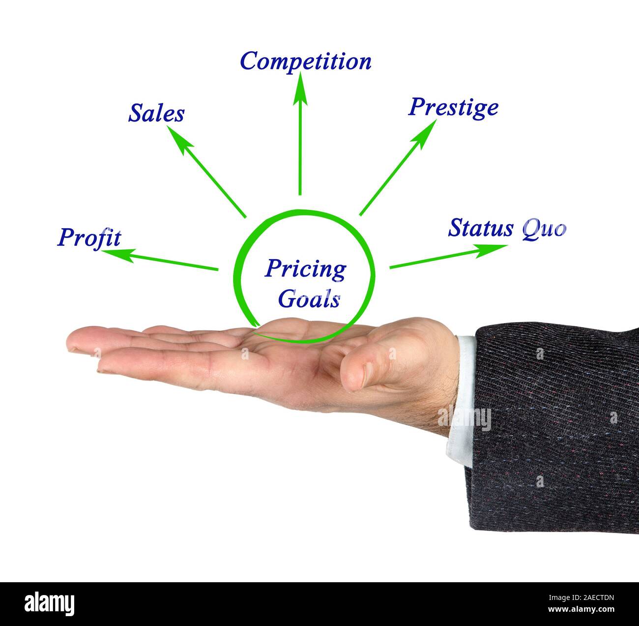 Diagram of Pricing Goals Stock Photo - Alamy