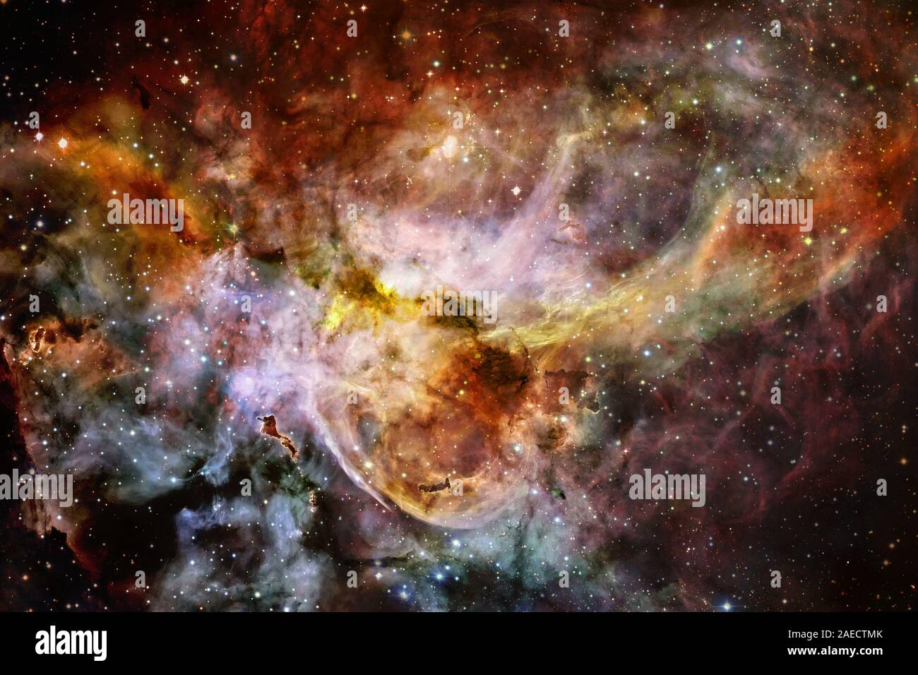 Infinite space with nebulae and stars. Elements of this image furnished ...