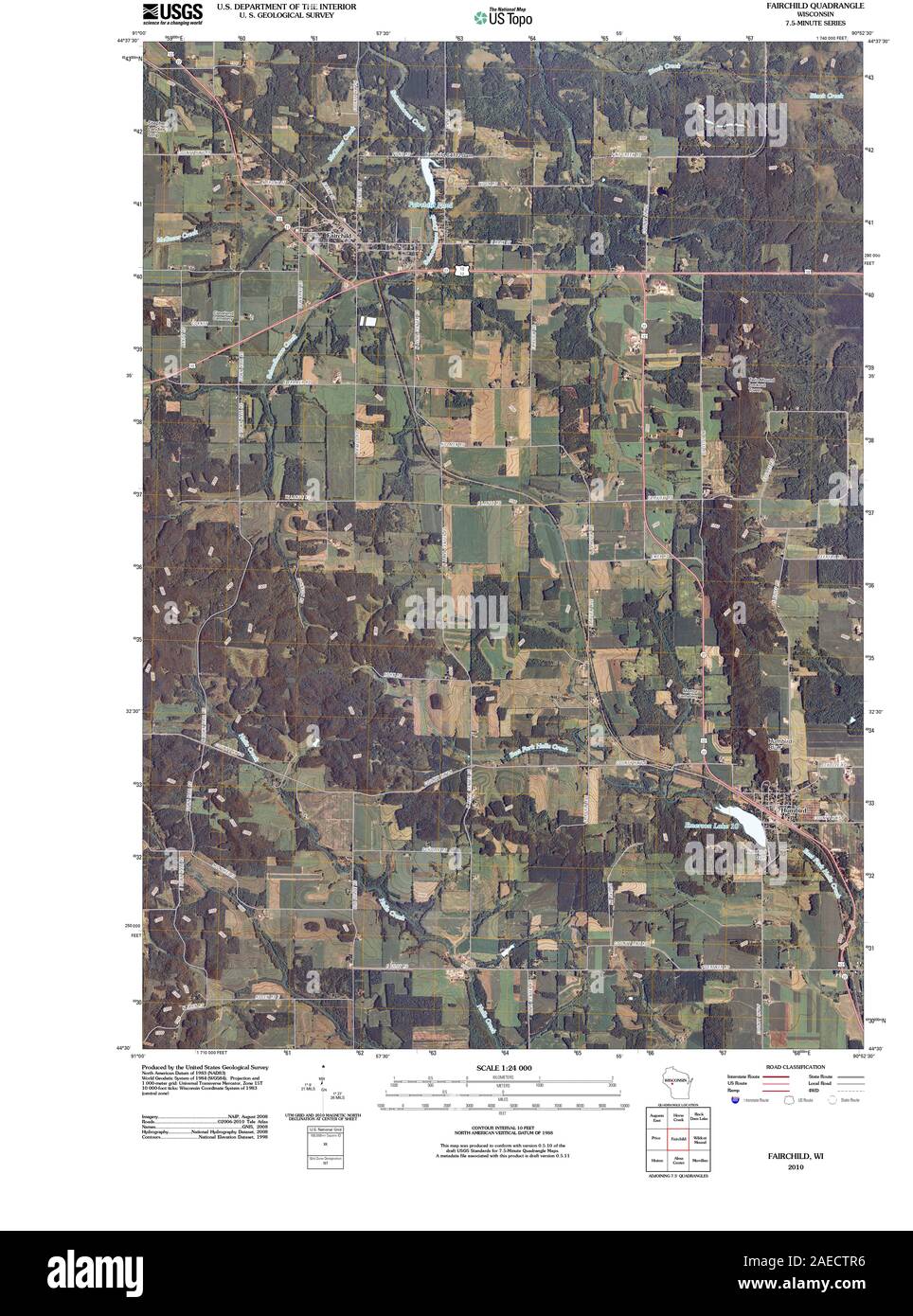Map of fairchild hi-res stock photography and images - Alamy