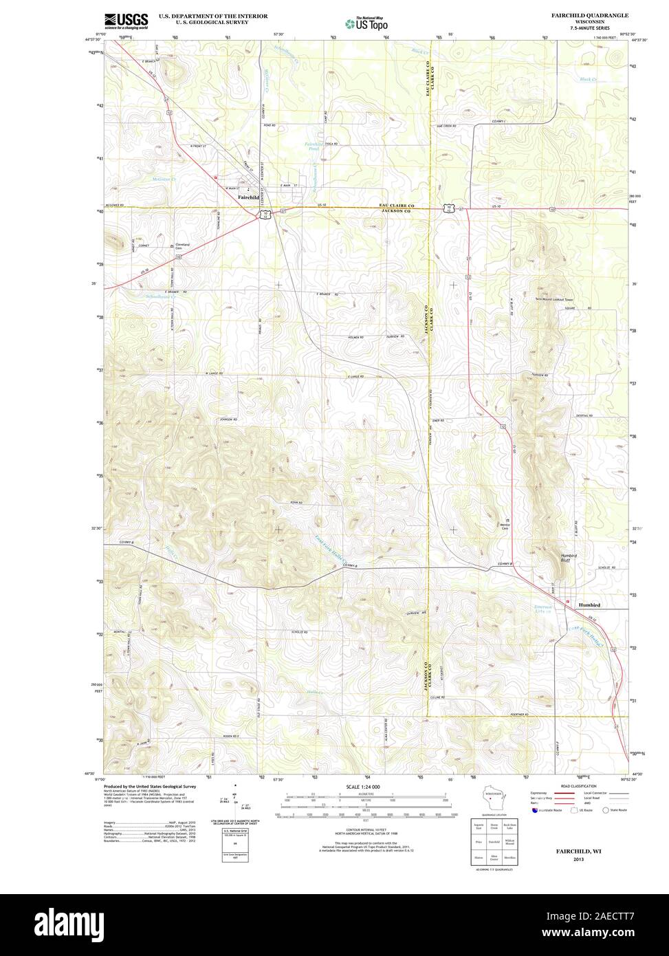 Map of fairchild hi-res stock photography and images - Alamy
