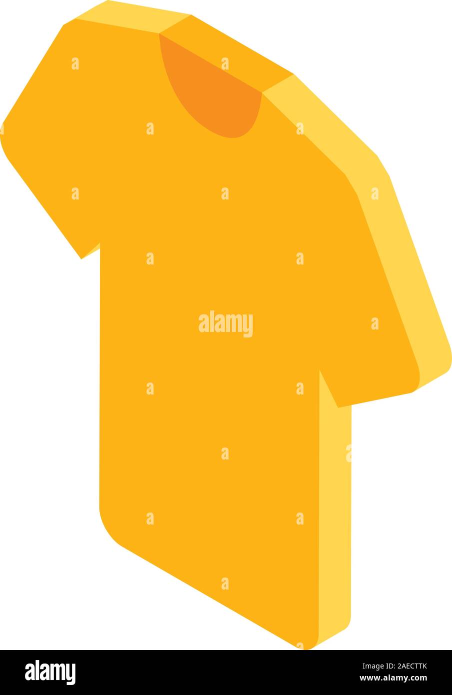 Yellow tshirt icon, isometric style Stock Vector Image & Art - Alamy