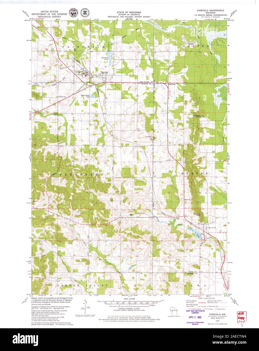 Map of fairchild hi-res stock photography and images - Alamy