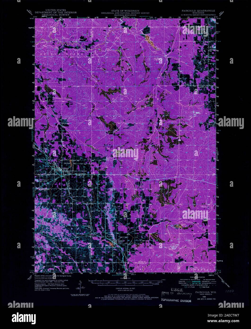 Map of fairchild hi-res stock photography and images - Alamy