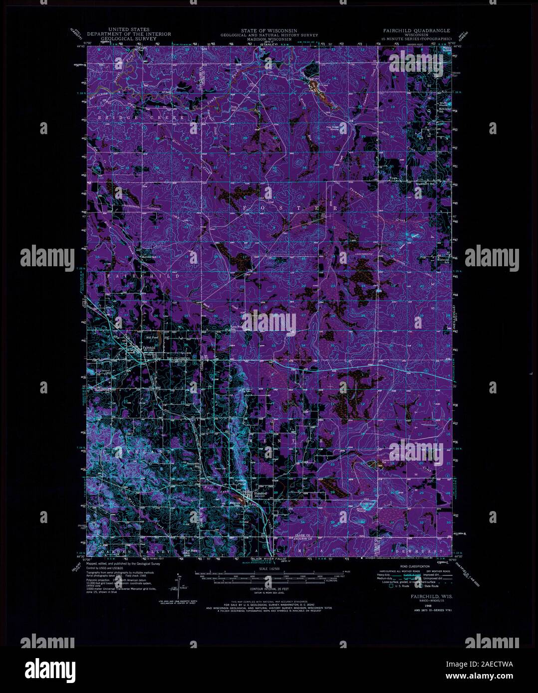Map of fairchild hi-res stock photography and images - Alamy