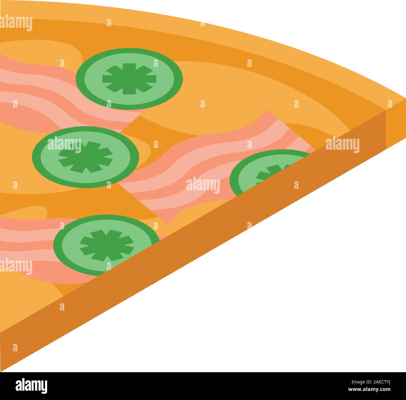 Dill bacon pepper tomato Stock Vector Images - Alamy