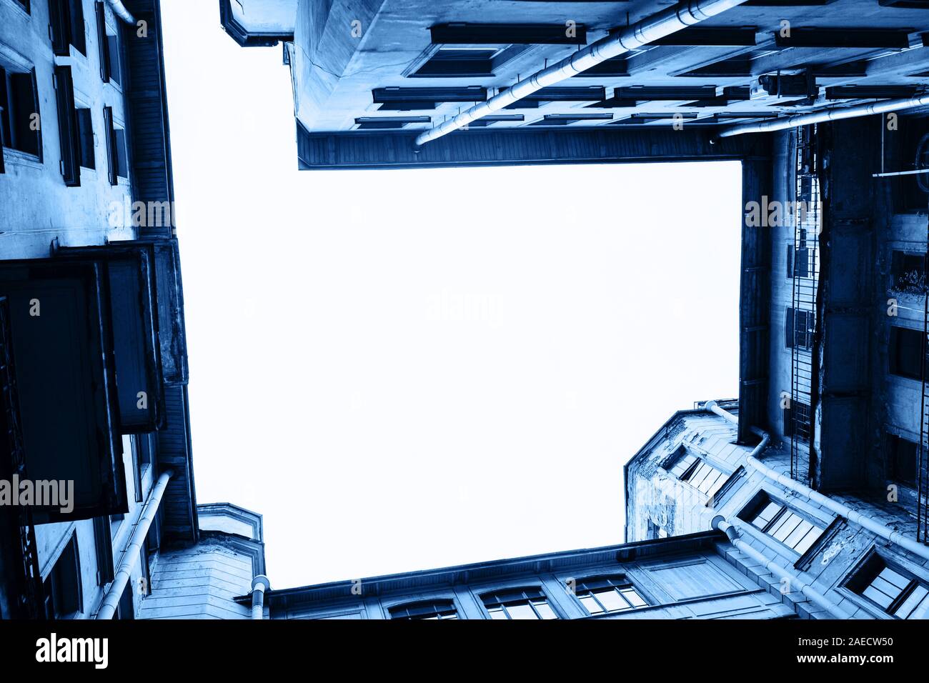 Beautiful view of the residential building bottom view in trendy ...