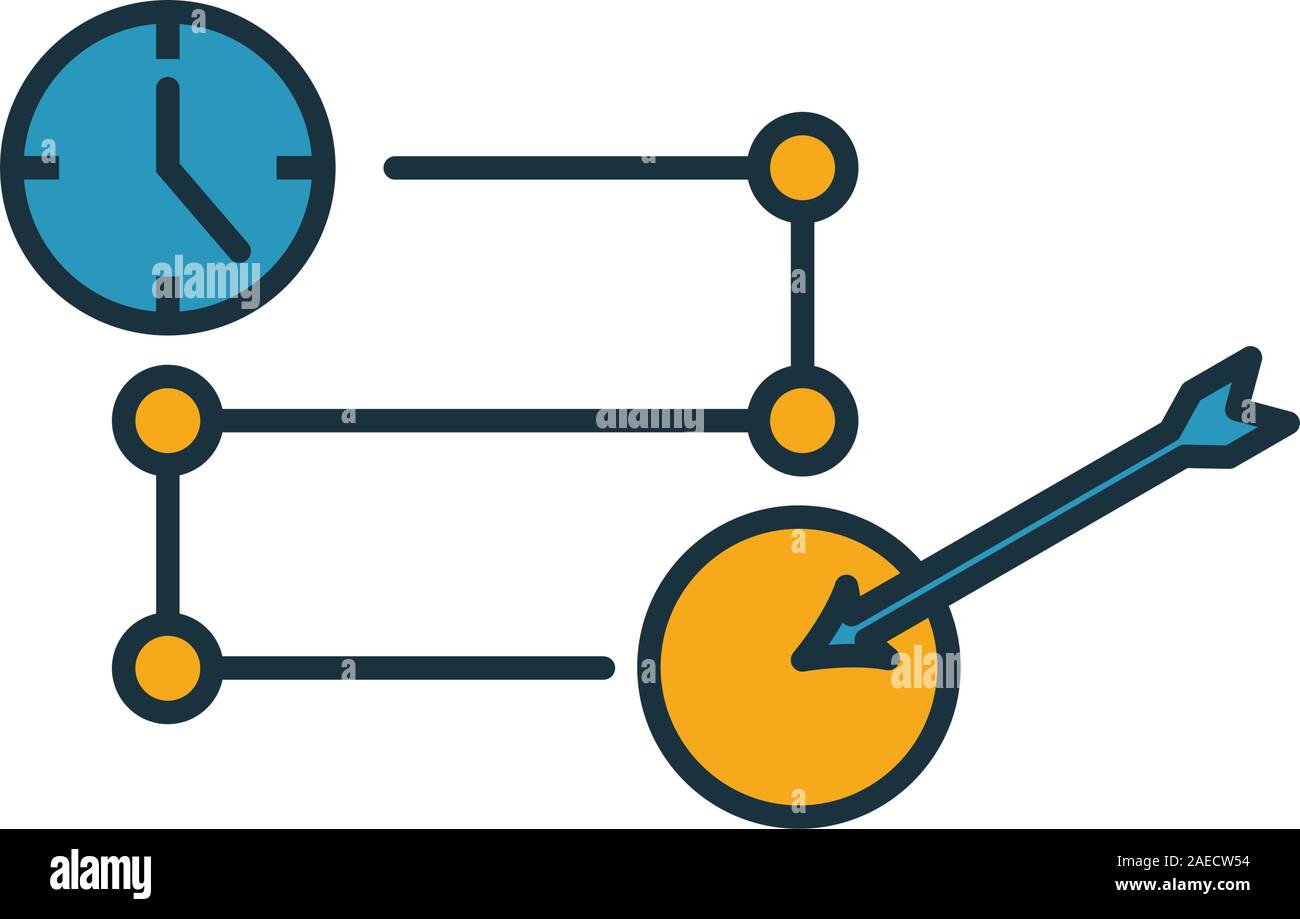 Project Timeline icon. Simple element from risk management icons ...