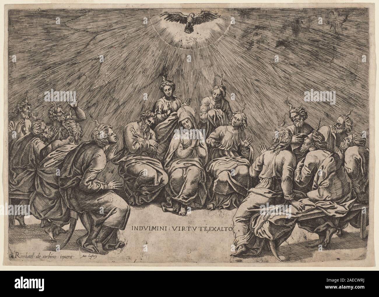 Gian Jacopo Caraglio’s print after Raphael, 1520-1539, depicts the ...