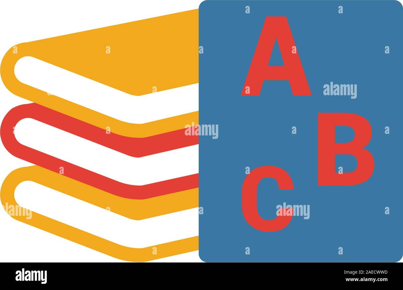 Textbooks icon. Simple element from school icons collection. Creative ...