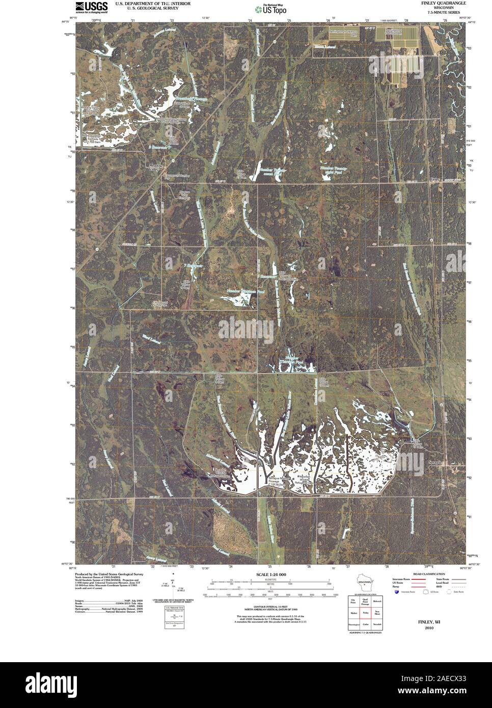 Finley map of the united states hi-res stock photography and images - Alamy