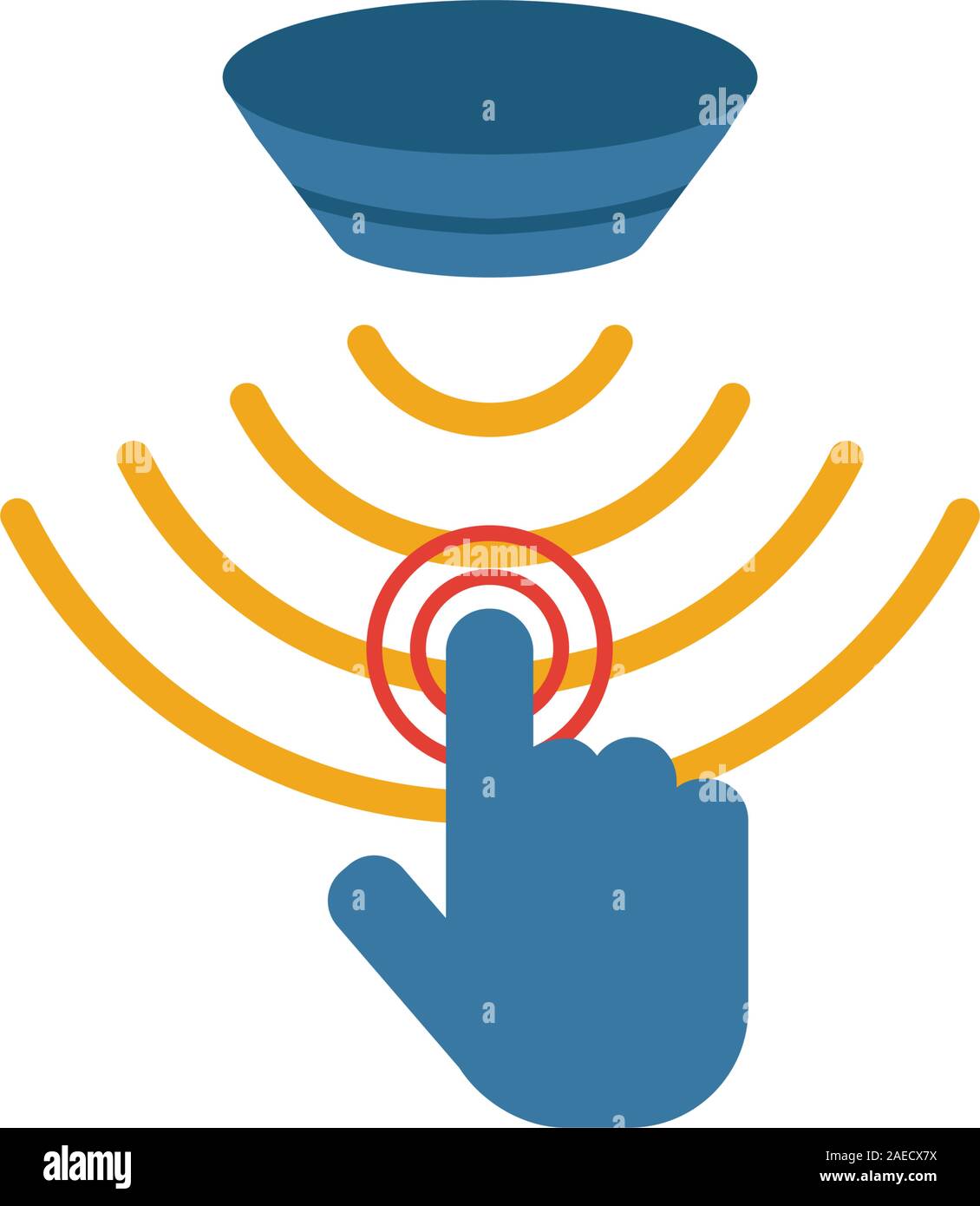 Touch Sensor icon. Simple element from sensors icons collection. Creative Touch Sensor icon ui ...