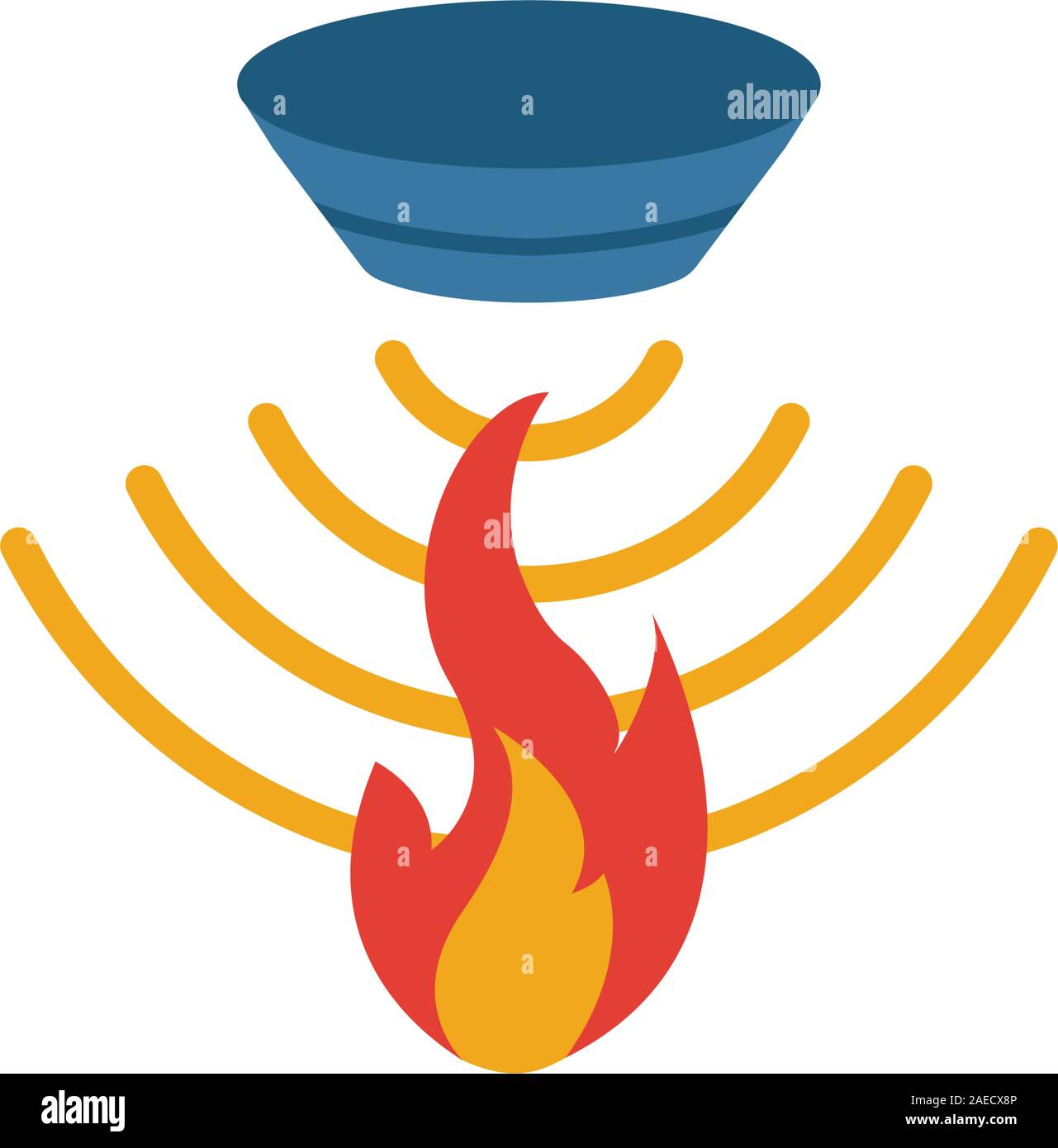 Flame Detector icon. Simple element from sensors icons collection ...
