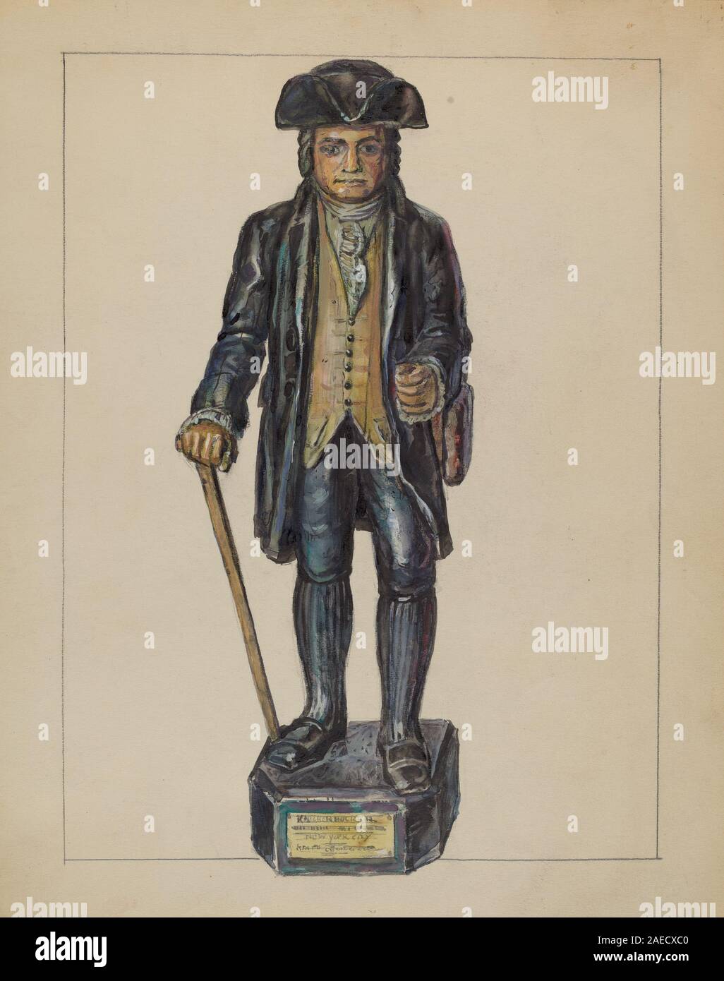 Gilbert Sackerman, Figure of Knickerbocker, c 1936 Figure of ...