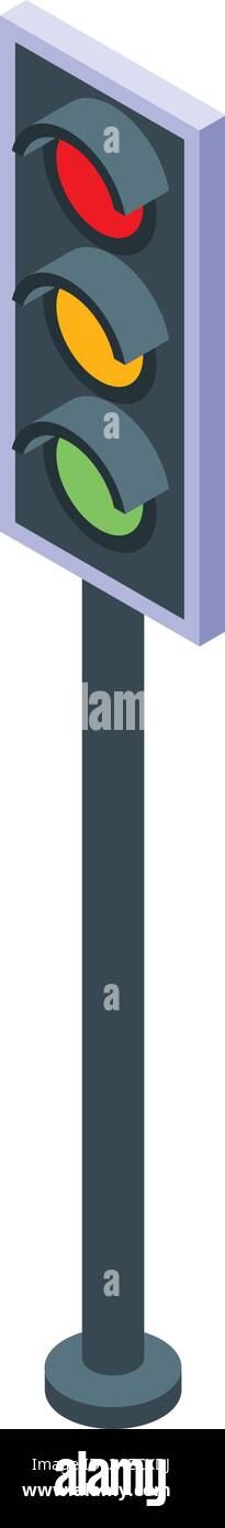 Isometric traffic lights Cut Out Stock Images & Pictures - Alamy