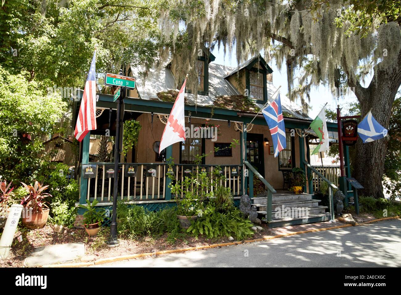 The prince of wales british restaurant st augustine florida usa Stock ...