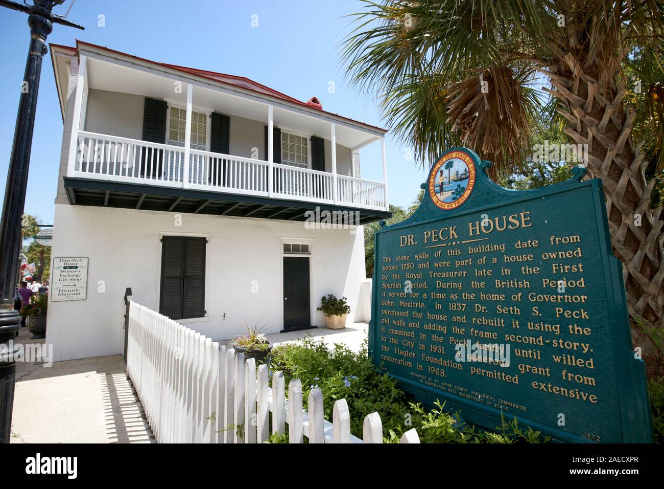 dr peck house st augustine florida usa Stock Photo - Alamy