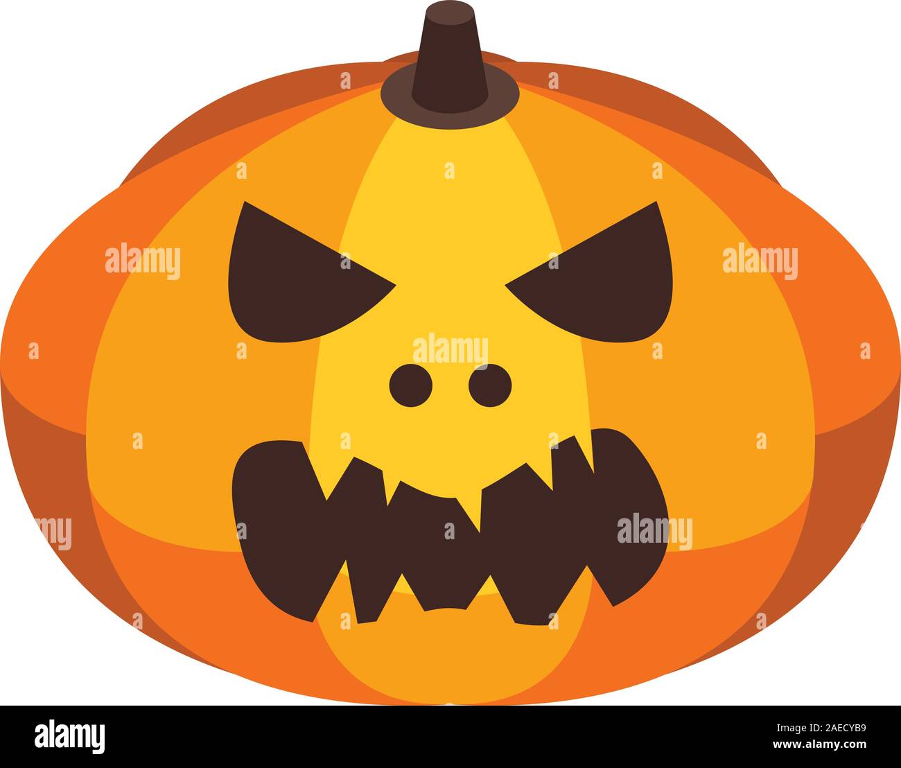Furry halloween pumpkin icon, isometric style Stock Vector Image & Art ...