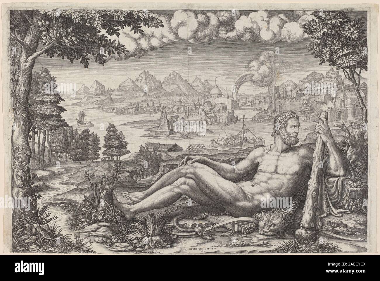 Hercules resting from his labors hi-res stock photography and images ...
