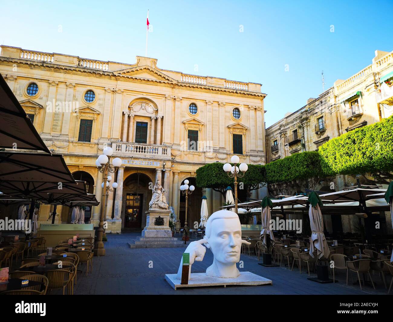National Library of Malta at Valletta, Europe Stock Photo - Alamy