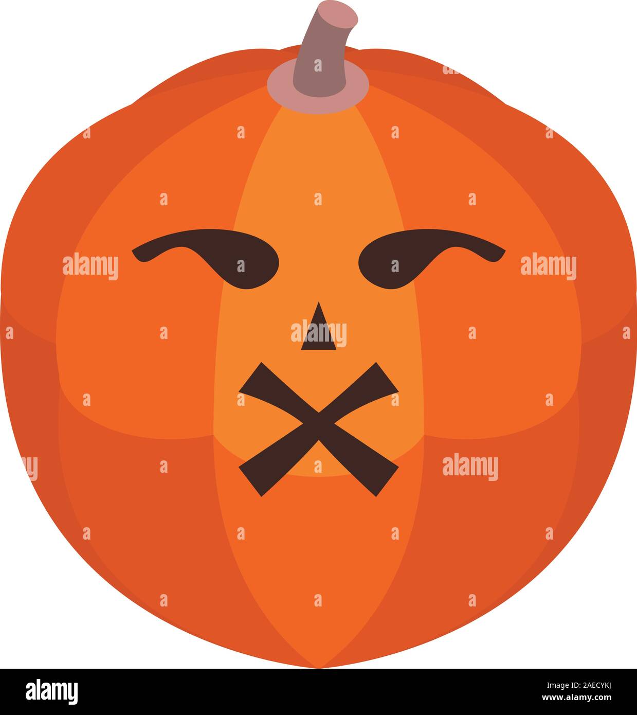 Cute evil pumpkin icon, isometric style Stock Vector Image & Art - Alamy
