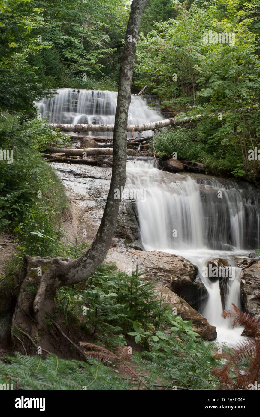 Sable Falls, Pictured Rocks National Lakeshore, Michigan Stock Photo ...