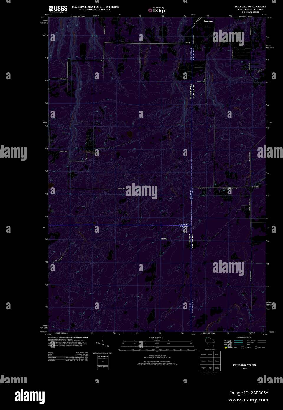 Map of foxboro hi-res stock photography and images - Alamy