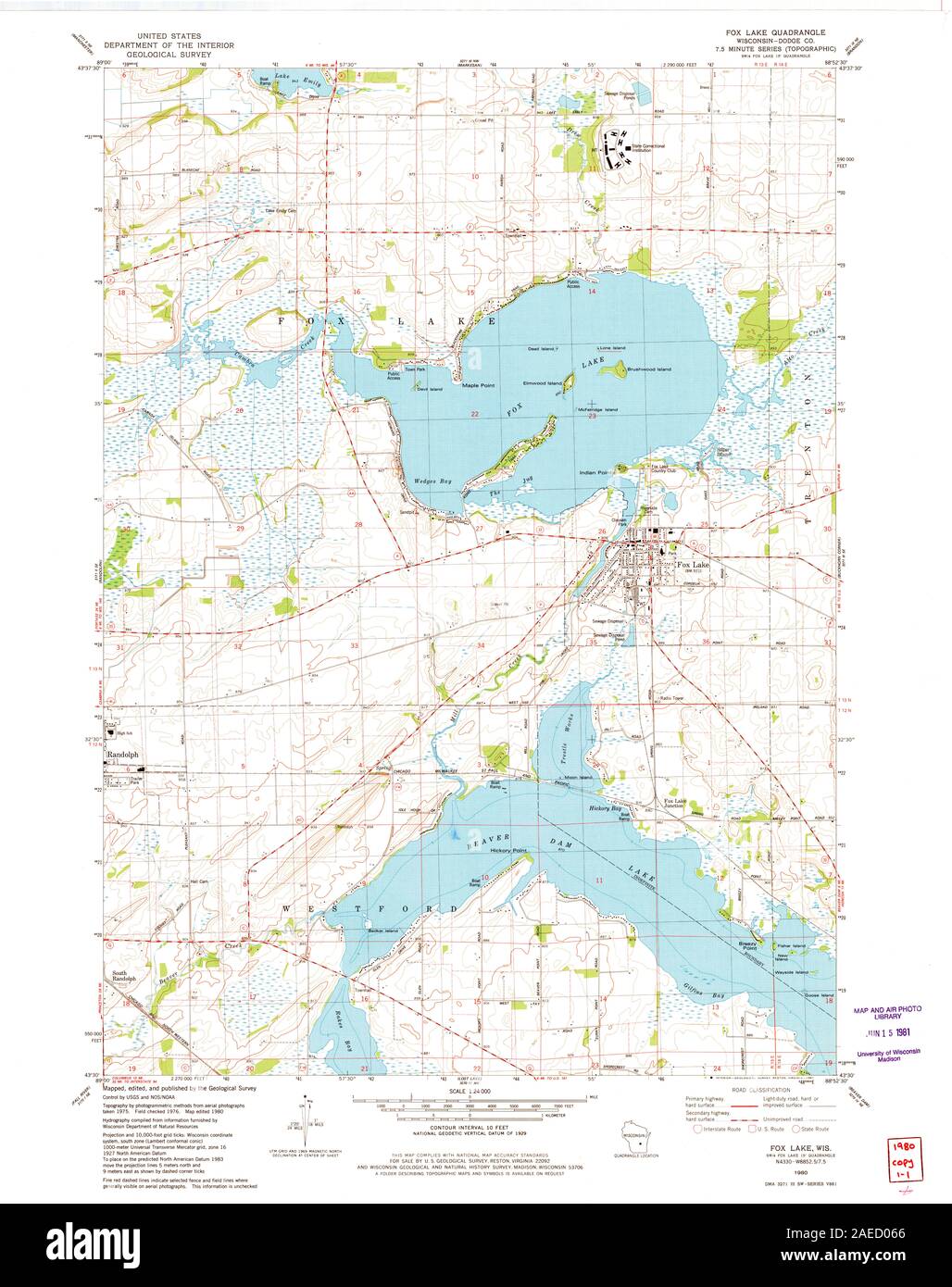 Map Of Fox Lake High Resolution Stock Photography and Images - Alamy