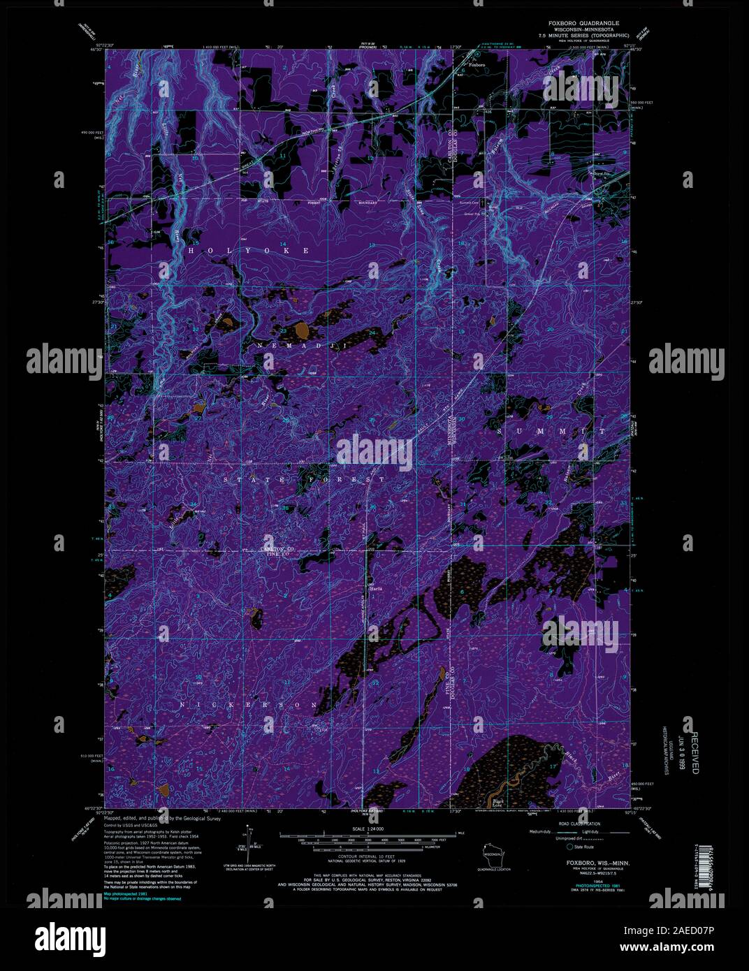 Map of foxboro hi-res stock photography and images - Alamy