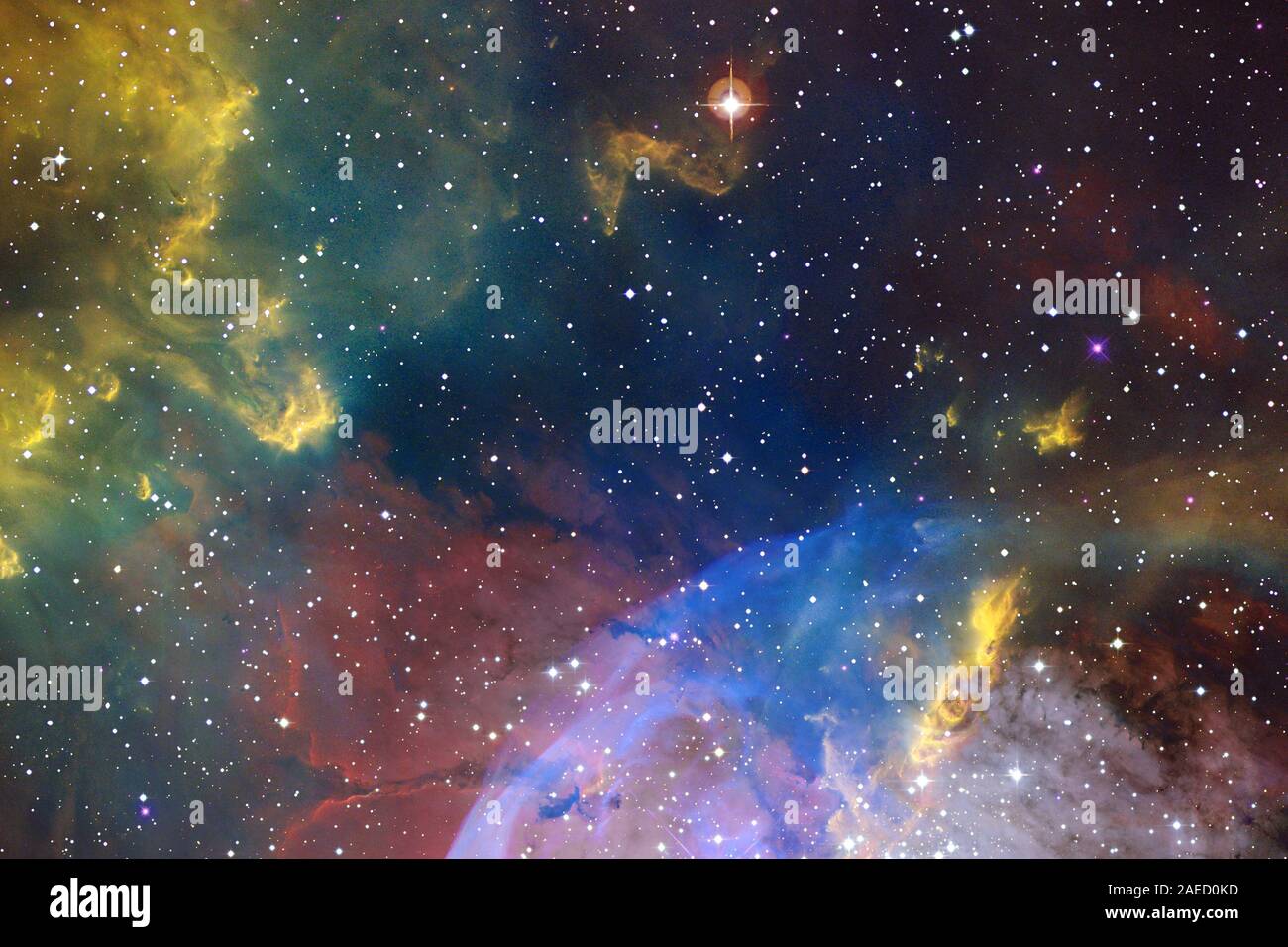 Beauty of endless cosmos. Science fiction wallpaper. Elements of this ...