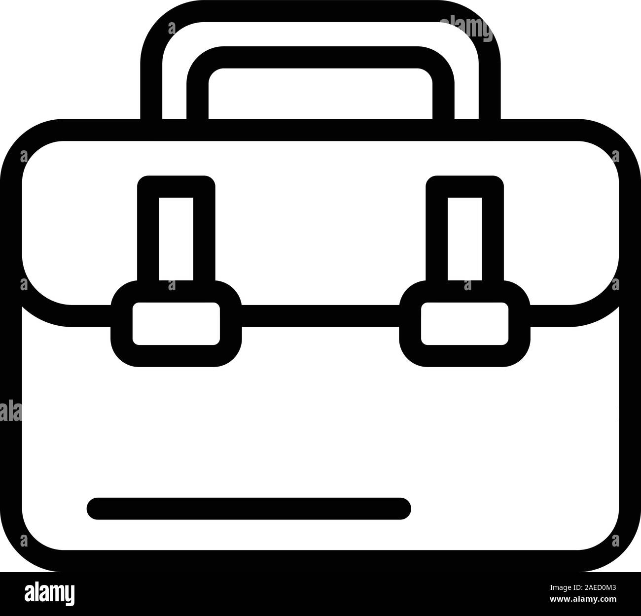 Attache case brown leather Stock Vector Images - Alamy