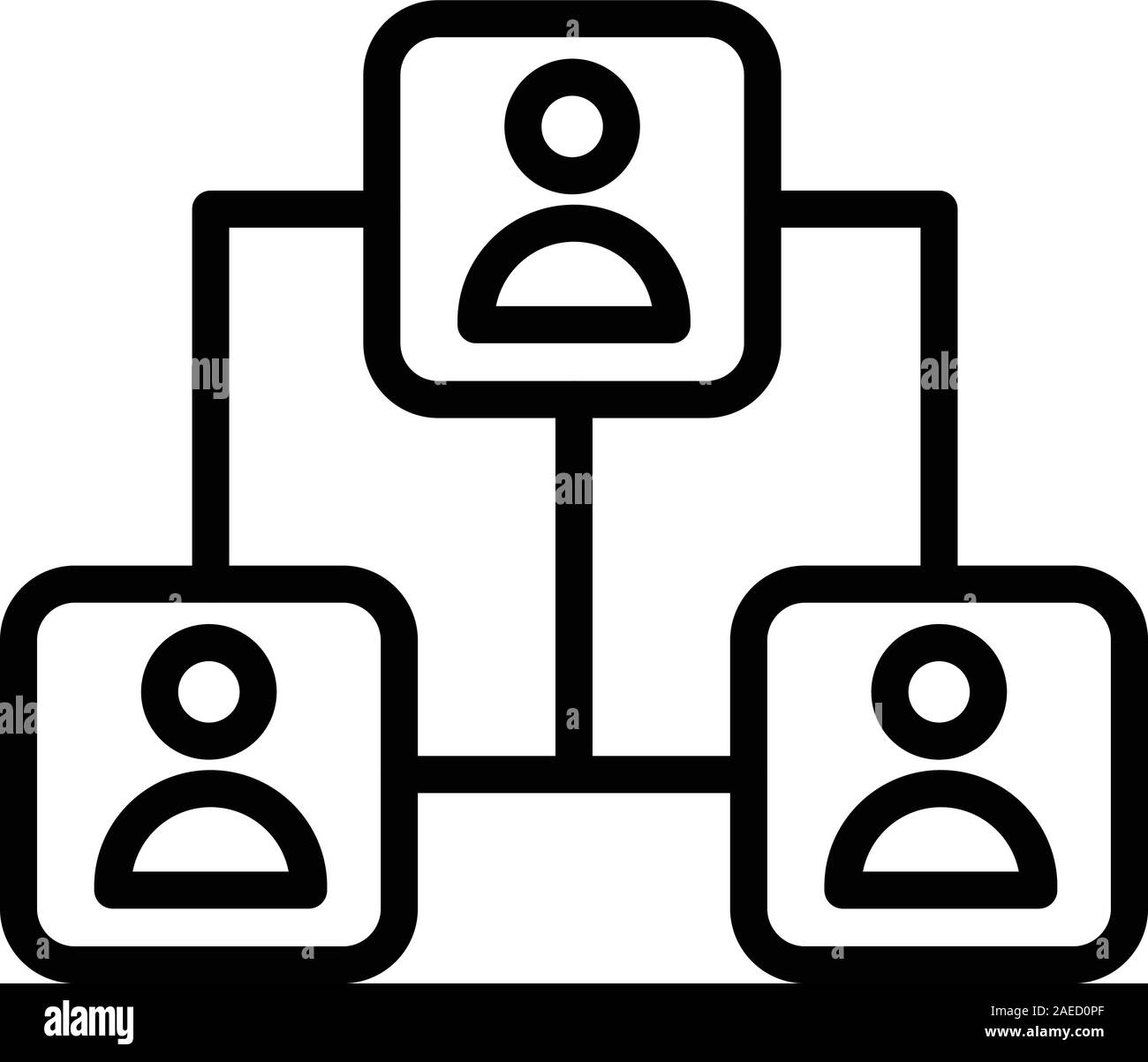 People network icon, outline style Stock Vector Image & Art - Alamy