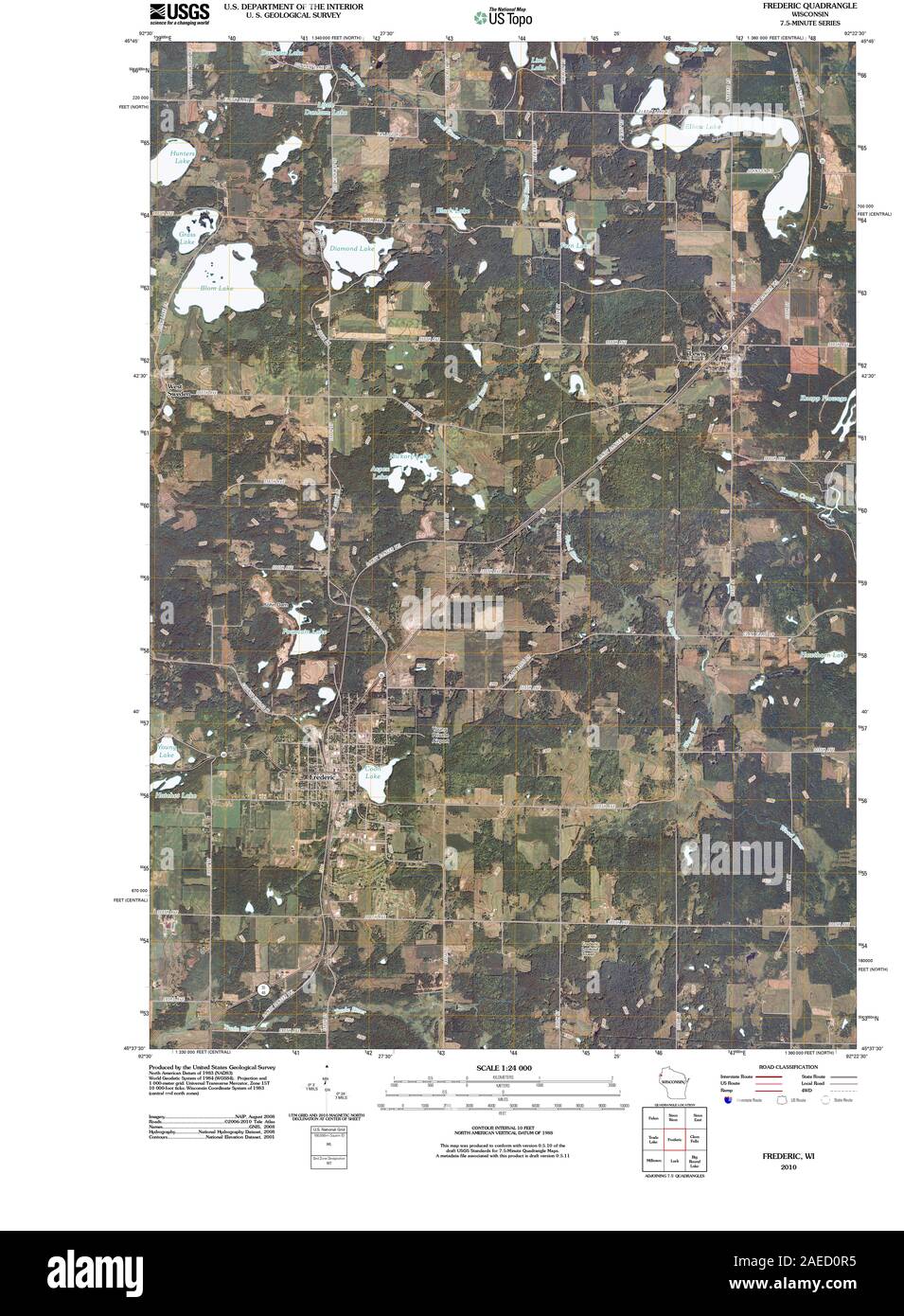 Map of frederic Cut Out Stock Images & Pictures - Alamy