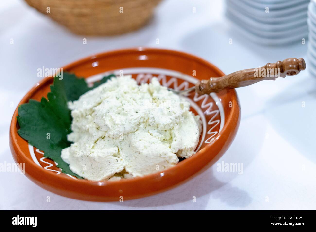 homemade spread from cottage cheese Stock Photo - Alamy