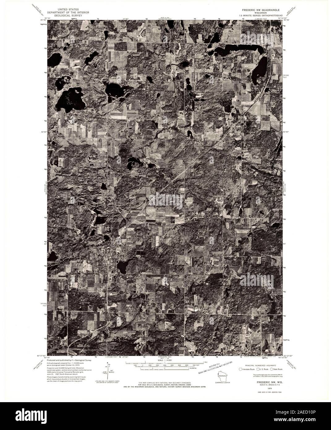 Map of frederic Cut Out Stock Images & Pictures - Alamy