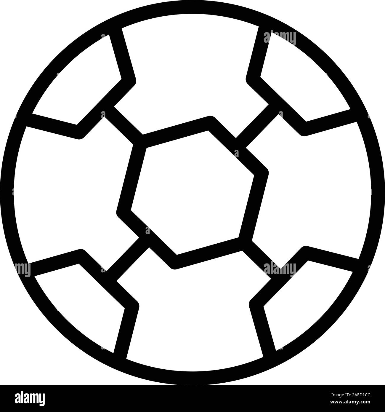 Soccer ball icon, outline style Stock Vector Image & Art - Alamy