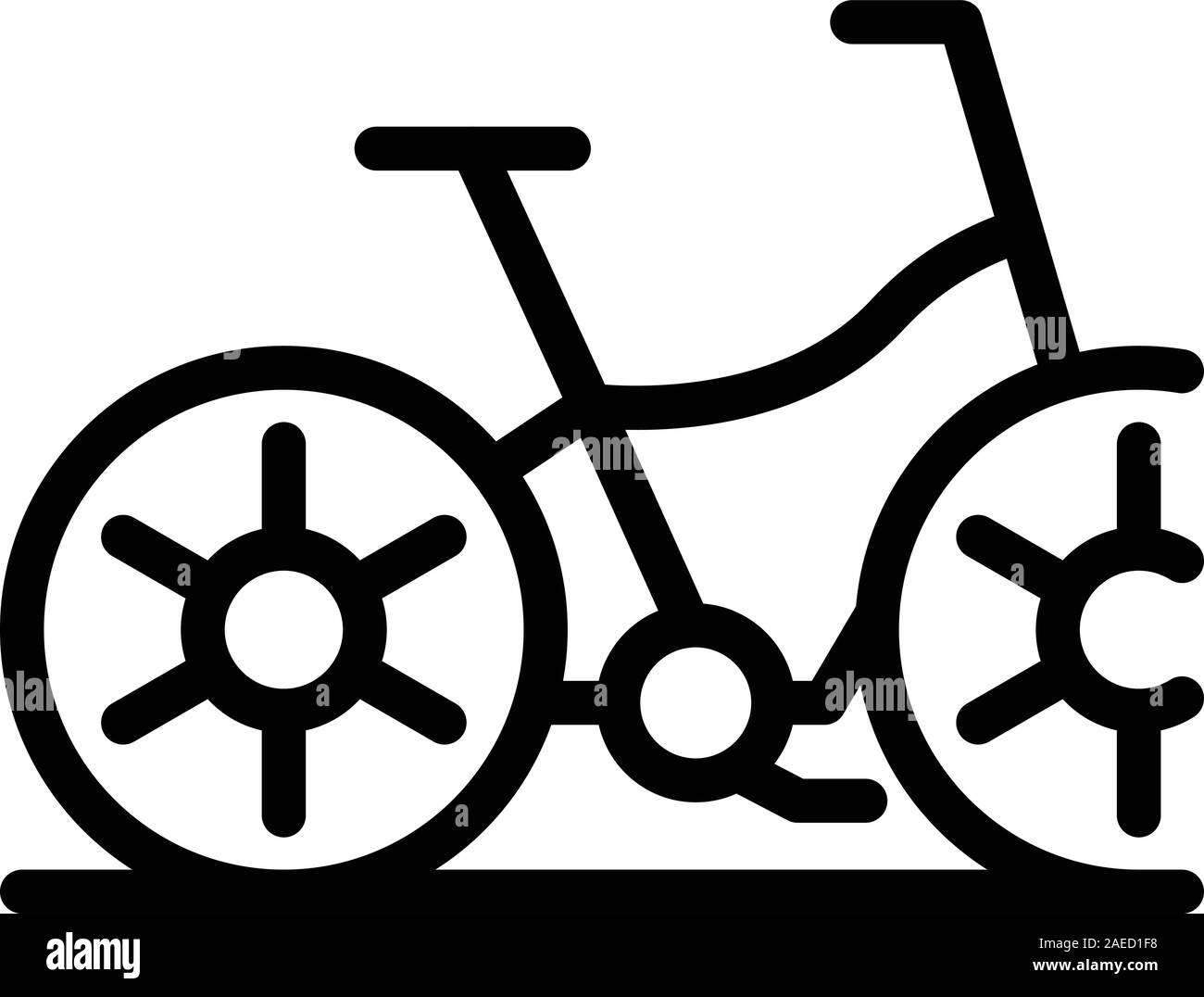 Bicycle icon, outline style Stock Vector Image & Art - Alamy