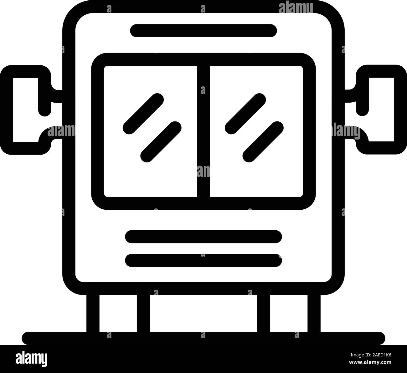 School bus icon, outline style Stock Vector Image & Art - Alamy
